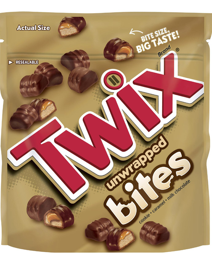 Twix Caramel Unwrapped Bites Chocolate Pouch