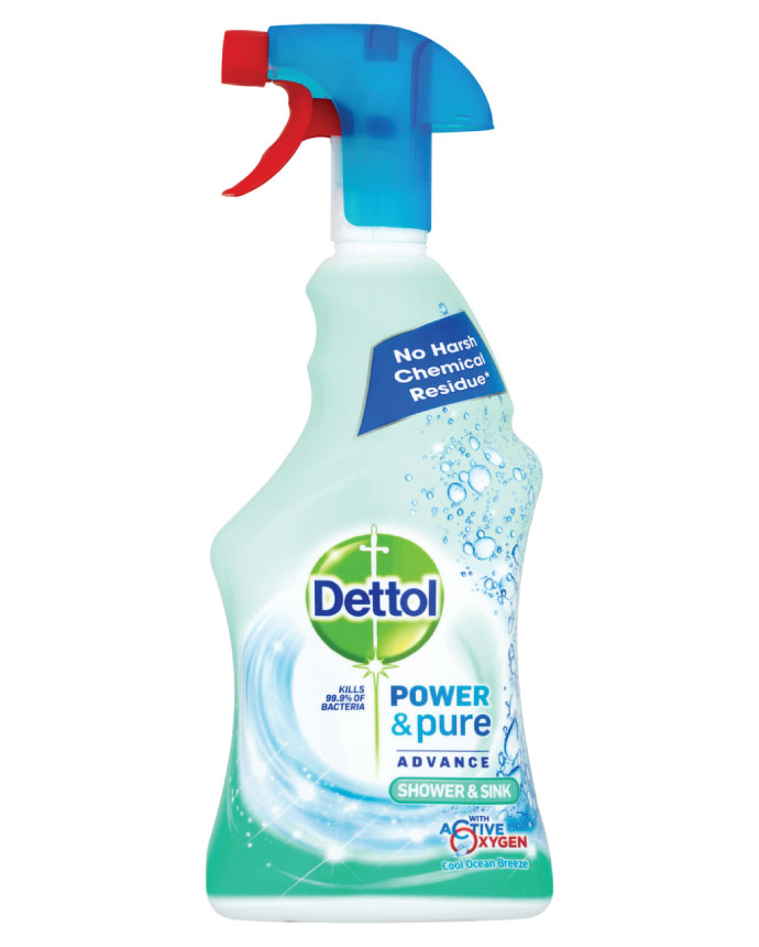 Dettol Power and Pure Shower and Sink Spray 750ml