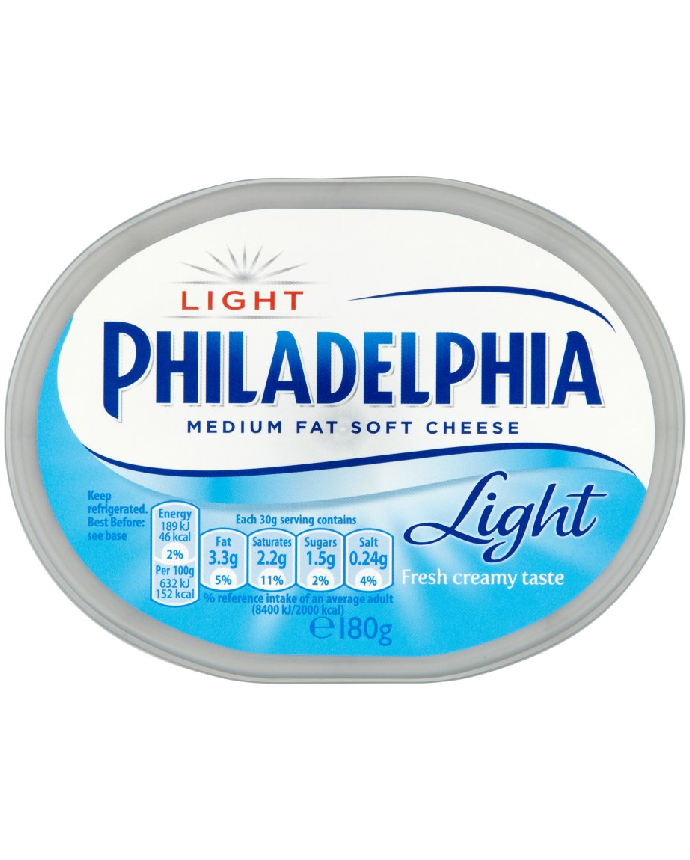 Philadelphia Light Soft White Cheese