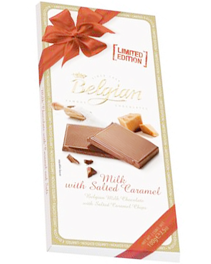 Belgian Milk Chocolate With Interspersed Caramel Chips – Buy Online at ...