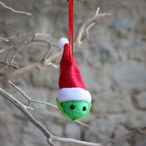 Chamdol Felt Sprout W Santa Hat Dec
