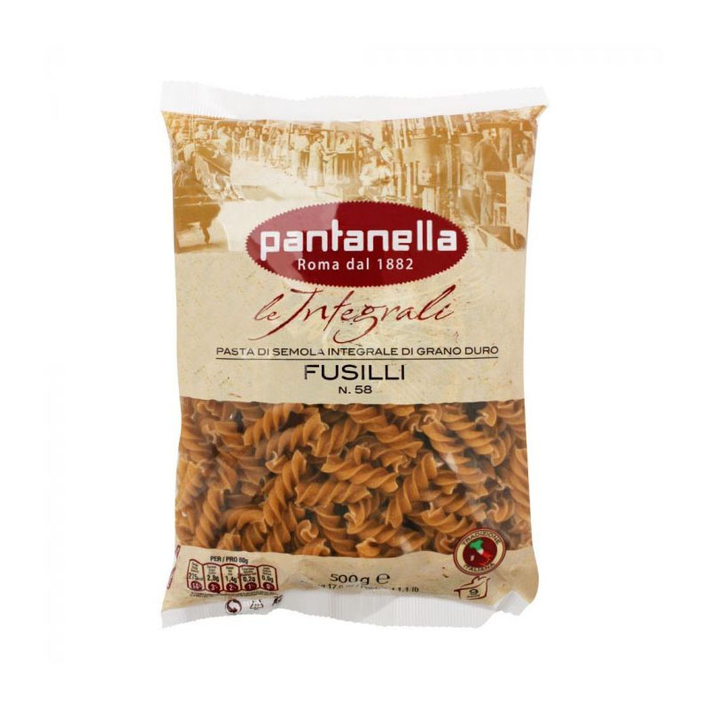 PANTANELLA Pasta Whole Wheat Fusilli N 58 500g