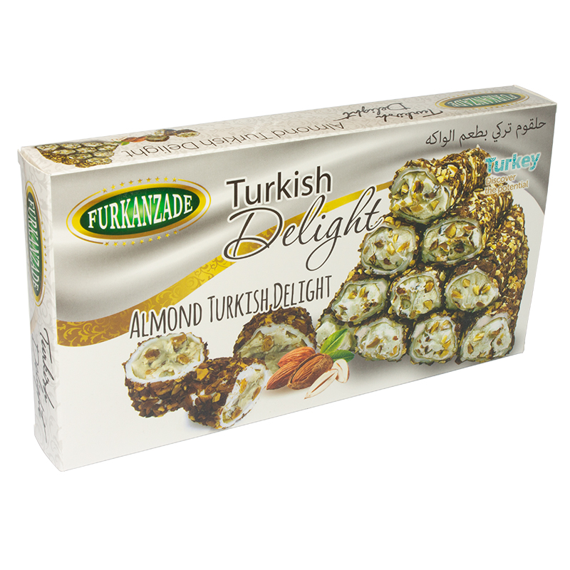 Furkhanzade Turkish Delight Almond Bademli Lokum 400g