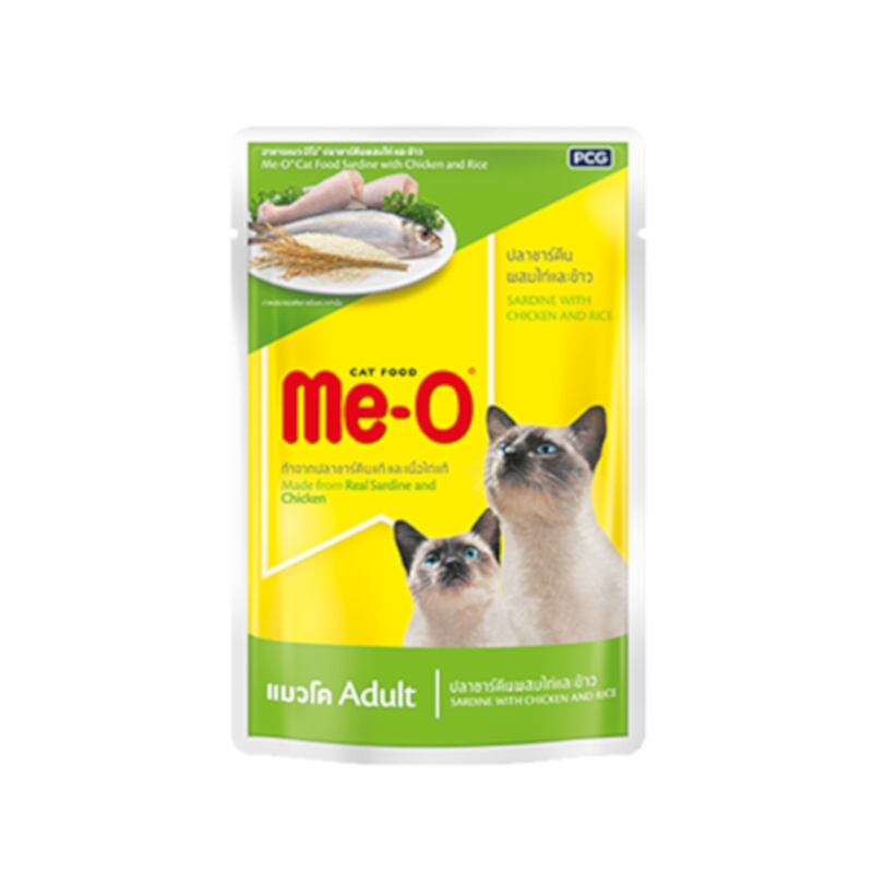 Me-o Cat Food Sardine With Chicken & Rice 80g