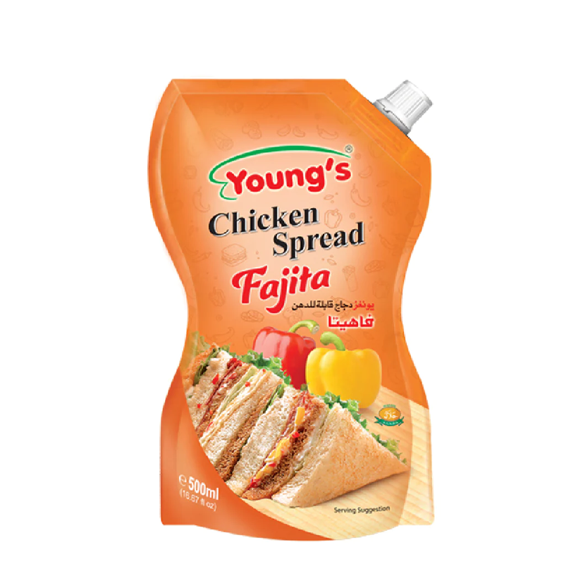 Youngs Chicken Spread Fajita Pouch 500ml