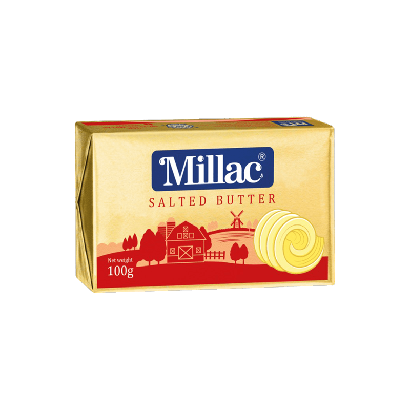 Millac Butter Salted Yellow 100g