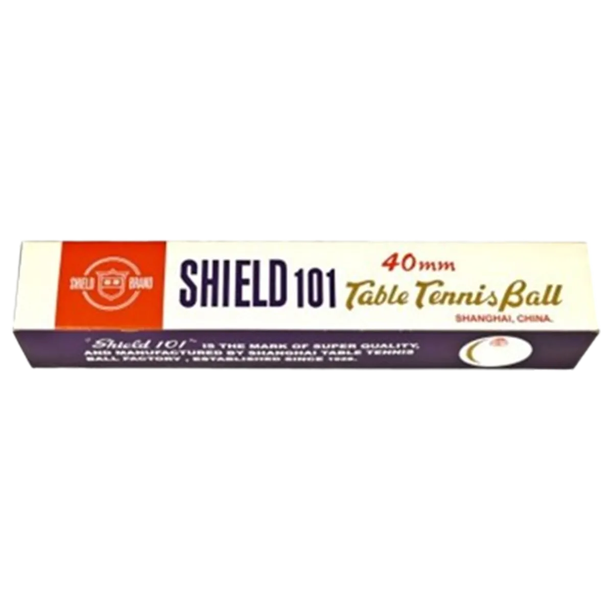 Shield 101 Table Tennis Ball 40mm