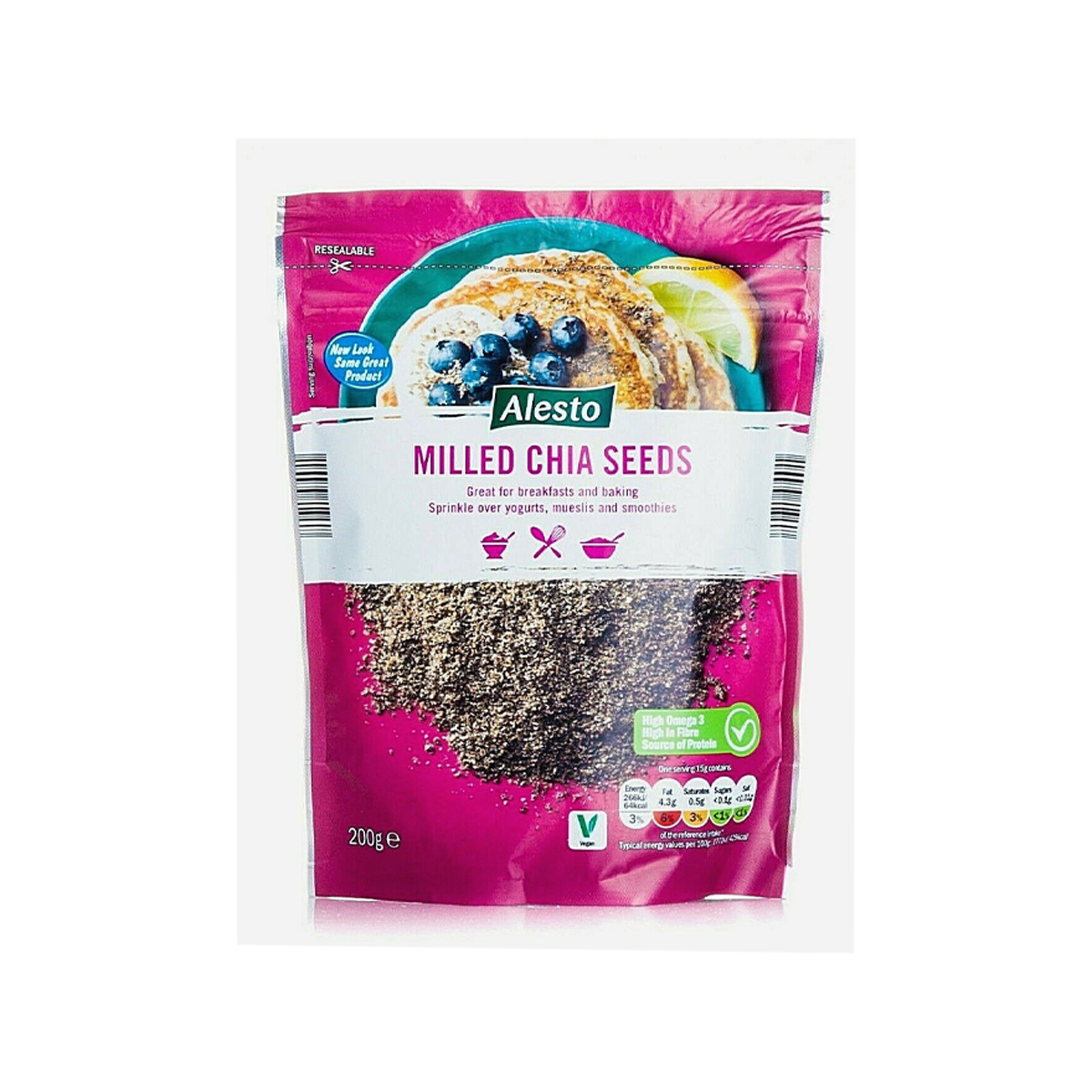 Alesto Milled Chia Seeds 200g