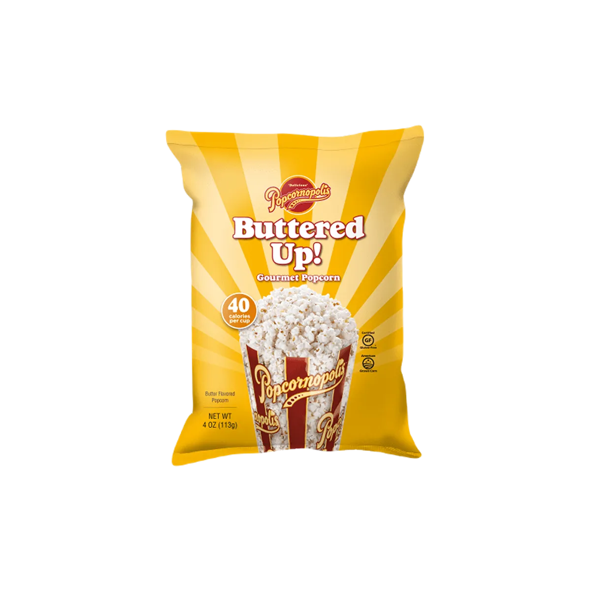Popcornopolis Gourmet Popcorn Butterred Up